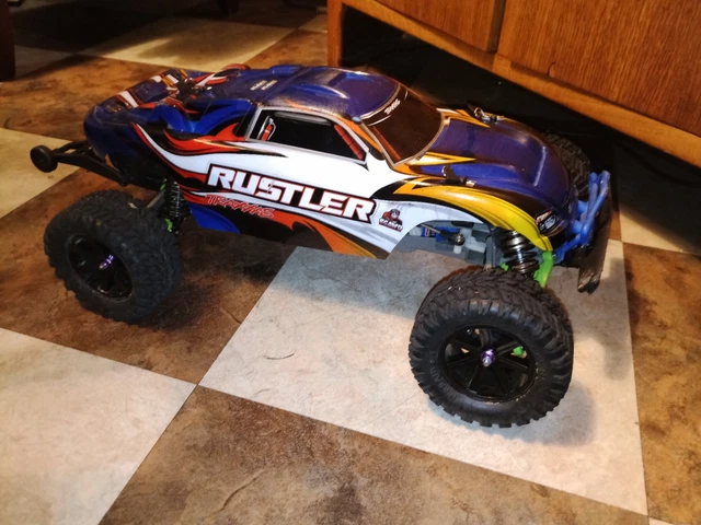 TRAXXAS RUSTLER VXL 1/10 Scale 2WD RC (60MPH+) Brushless full Setup, RTR £165.00 - PicClick UK