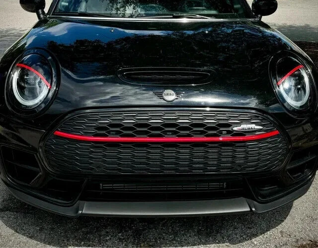 MINI COOPER S Jcw F55 Noir Brillant + Rouge Angry Paupière Eye ...