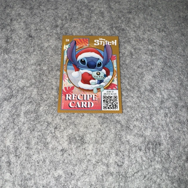 MORRISONS DISNEY CHRISTMAS Party 2025 Trading Card - Stitch Recipe Card ...