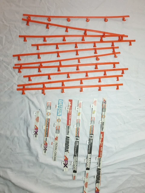 VINTAGE AFX AURORA Slot Car Track Banners Advertisements Posters Guard ...