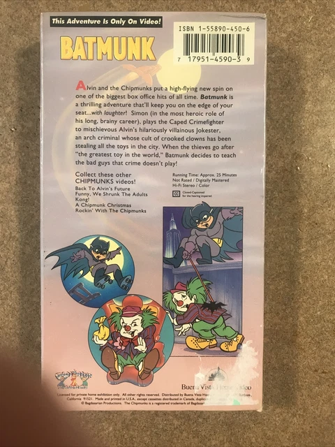 ALVIN AND THE Chipmunks: Batmunk (VHS) - NEW & SEALED!! $28.42 ...