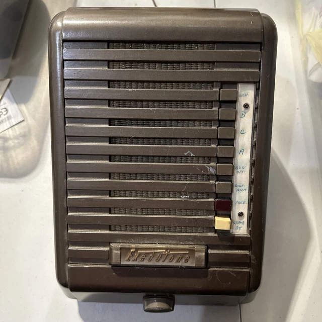 VINTAGE 50S/60S EXECUTONE Desk Intercom Pager Amplifier $20.00 ...