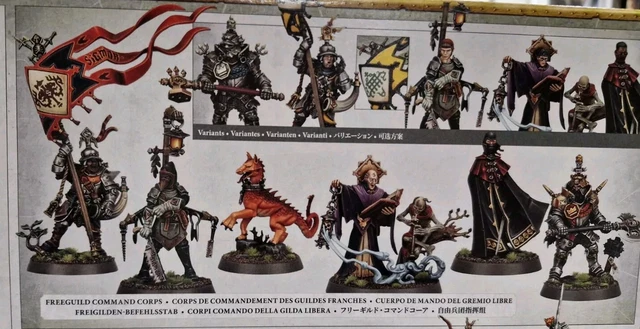 WARHAMMER AOS CITIES Of Sigmar. Freeguild Command Corps 6 Models £27.00 ...