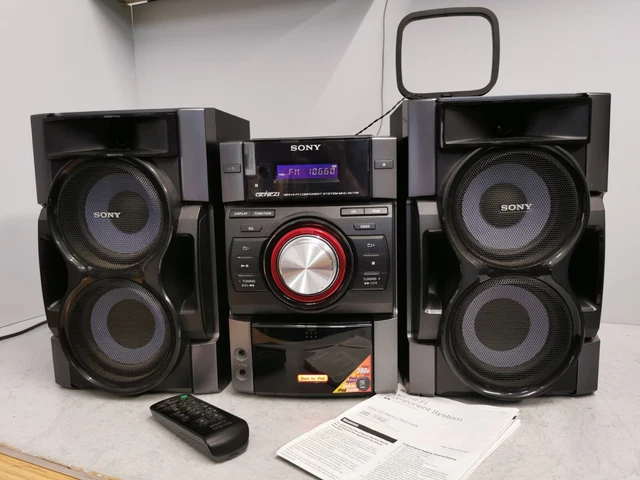 SONY MINI HIFI Component System iPod Dock AM/FM Radio CD Player MHC ...