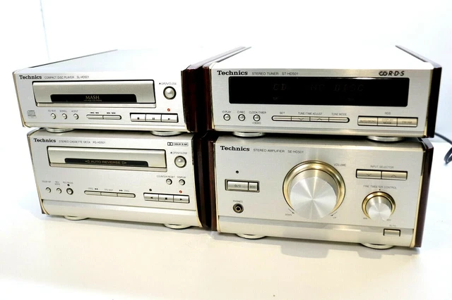 CD/RADIO/BANDE/AMPLI COMPOSANT STÉRÉO TECHNICS SC-HD501 * ENTRETENU ...