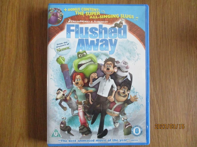 FLUSHED AWAY DVD, DreamWorks & Aardman Animations Pre Loved £3.50 ...