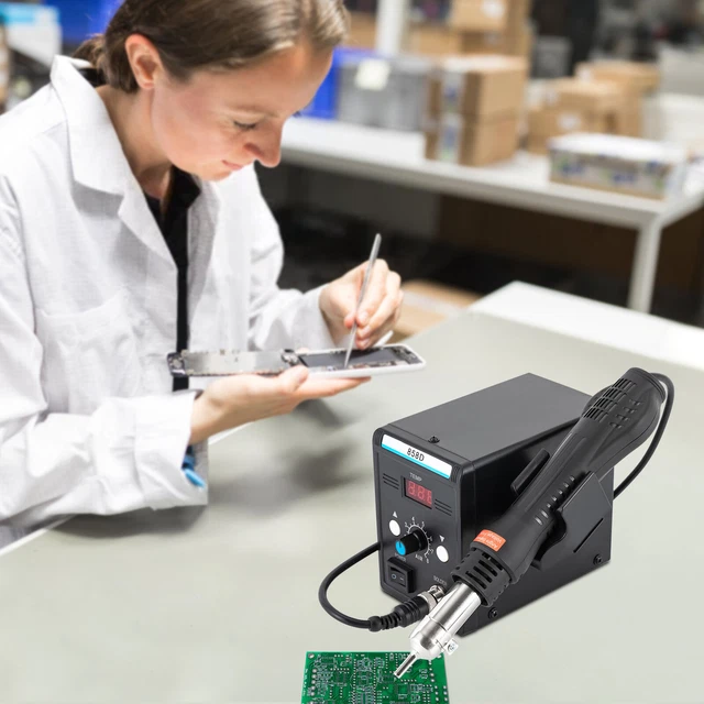 FOR SMD SMT AU Plug Welding Repair Rework 858D Solder Station Hot Air ...