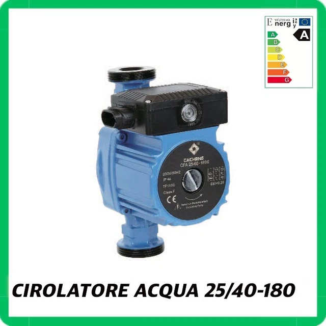 POMPA CIRCOLATORE ACQUA elettropompa per caldaia termocamino riscaldamento 25/40 EUR 149,90 ...