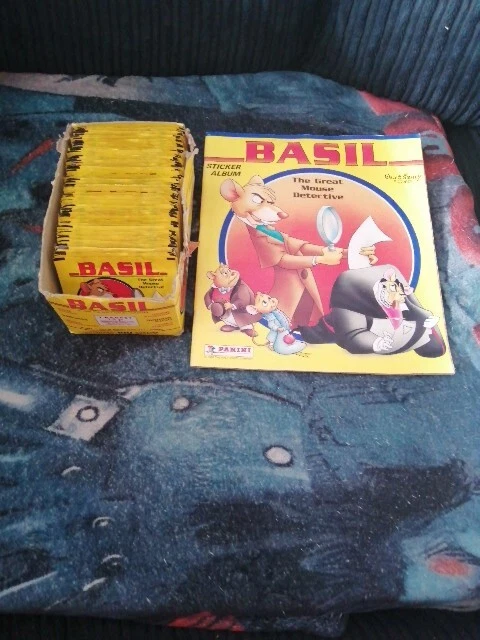 BASIL PANINI STICKERS Unopened Rare The Great Mouse Detective Empty ...