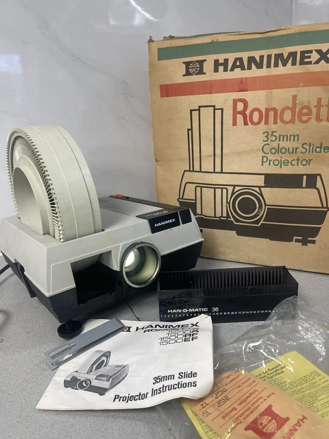 HANIMEX RONDETTE 1500 RF 35mm colour slide projector Instructions Fully ...