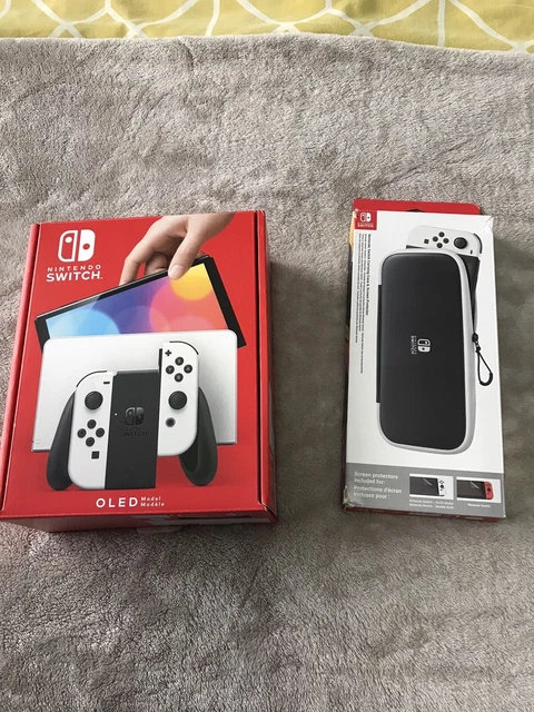 NINTENDO SWITCH OLED White Console In Box With Case Great Condition £ ...