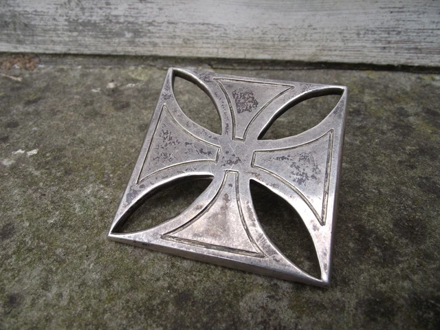 RARE ROYAL ARMY Chaplains Department H/M Silver Cross Belt Plate Badge ...