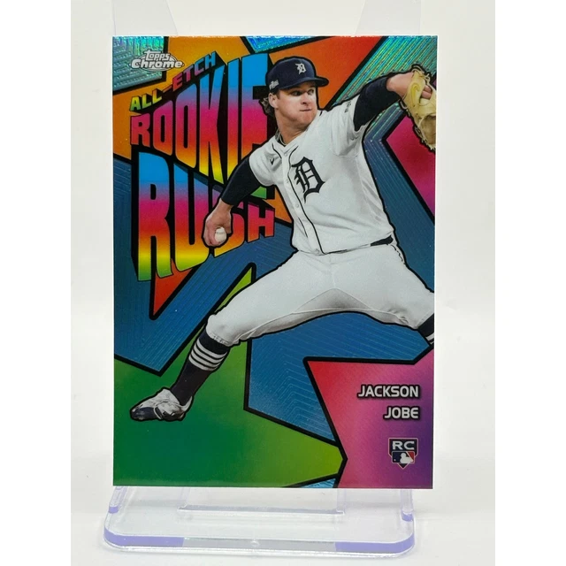 2025 TOPPS CHROME Jackson Jobe Rookie All Etch Rookie Rush Detroit ...