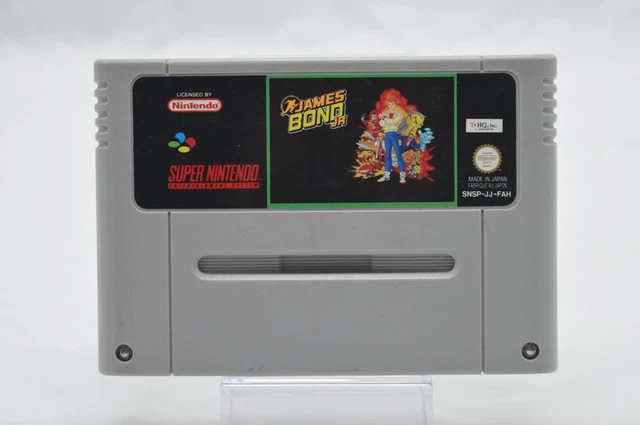 JEU GAME JAMES Bond JR FAH console Super Nintendo SNES PAL famicom EUR ...