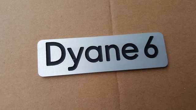 CITROEN DYANE 6 Logo Emblem Rear Trunk Monogramme Coffre Emblem Trunk ...