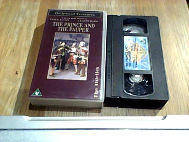 THE PRINCE AND THE PAUPER UK VHS VIDEO 2000 Errol Flynn Claude Rains ...