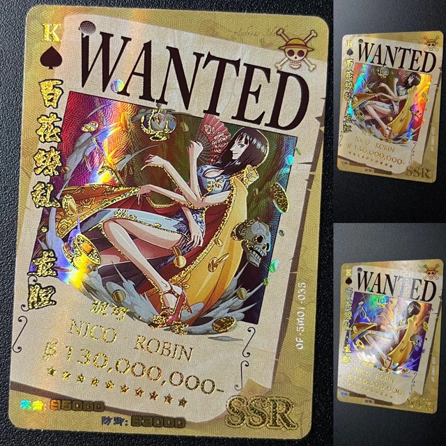 ONE PIECE - Nico Robin - Wanted/Bounty Trading Card - SSR Rarity Gold ...