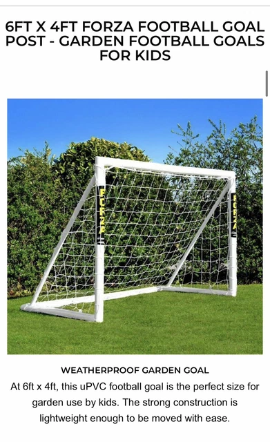 FORZA FOOTBALL GOAL | 6ft x 4ft Goal | PVC Garden Goal For Kids | Brand ...