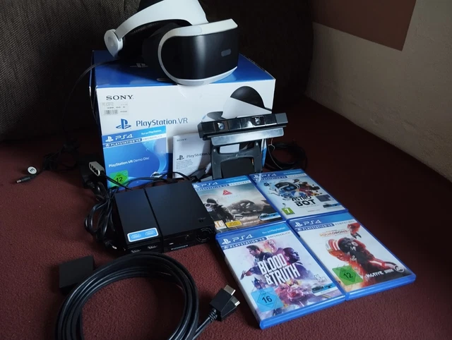 PLAYSTATION 4 VIRTUAL Reality Brille VR PS4 + Camera/Kamera + 4 Spiele ...