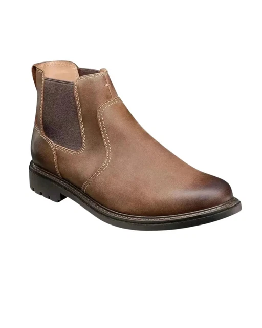 NEW MEN'S FLORSHEIM Chelsea Leather Boot (9.5 m) £63.51 - PicClick UK