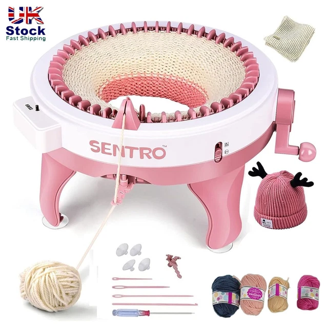 NEW 48 NEEDLES Hand Knitting Machine Round Weaving Loom Kids Toy DIY ...