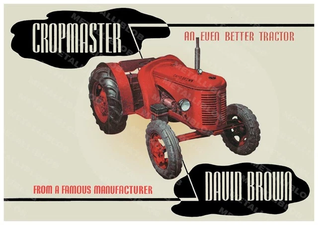 AFFICHE PUBLICITAIRE DAVID Brown Cropmaster tracteur (A3) EUR 3,41 ...