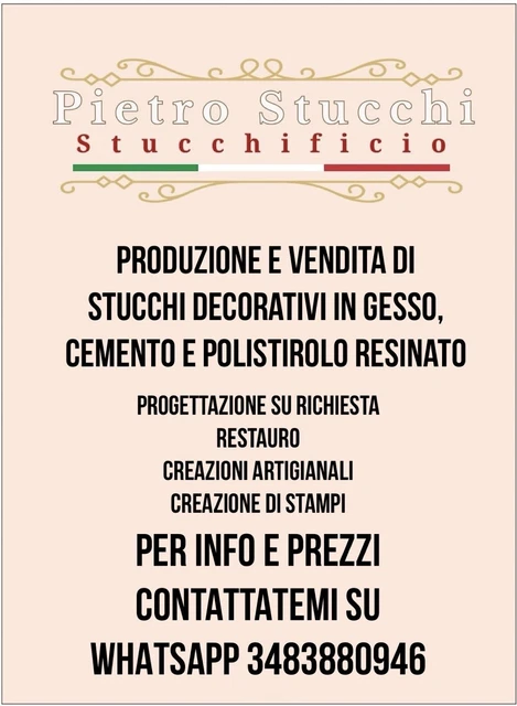 CORNICI SGUSCI MODANATURE profili decorazioni in gesso boiserie stucchi ...