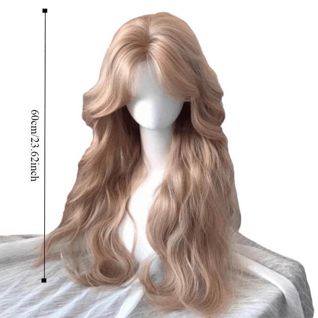 SYNTHETIC EGG ROLL Long Curly Hair Halloween Women Cosplay Wigs Summer ...