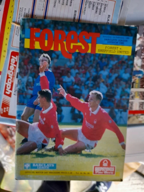 NOTTINGHAM FOREST FOOTBALL programmes x 10 from 1970s # 1980s & 1990s £ ...