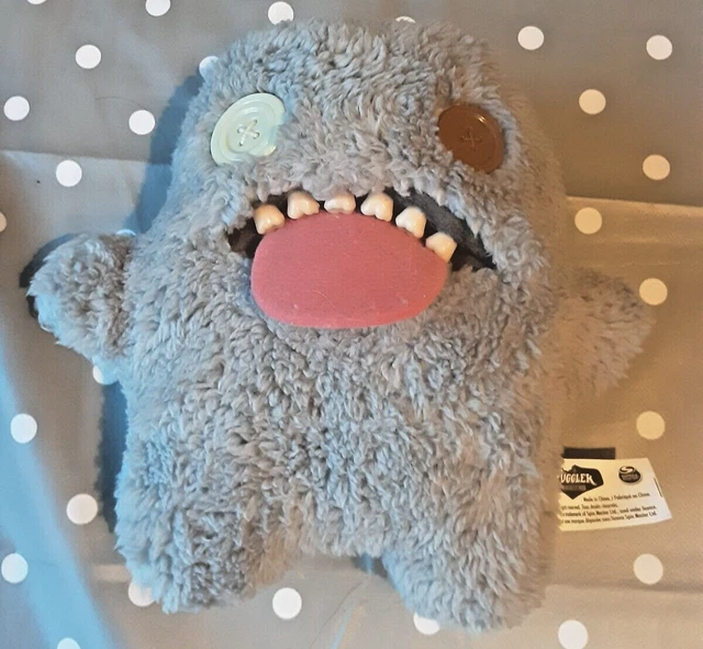 FUGGLER FUNNY UGLY Monster Grey Oogah Boogah Soft Toy/Plush Approx 9 ...