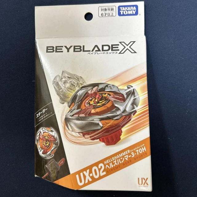 TAKARA TOMY BEYBLADE X UX-02 Hell's Hammer Silver Red Yellow Neuf EUR ...