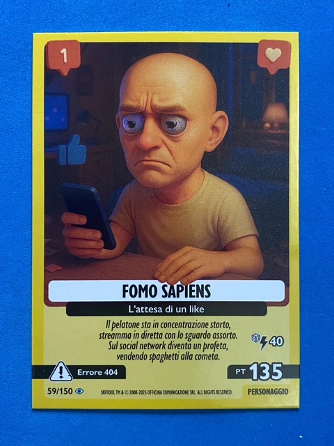 SKIFIDOL ITALIAN BRAINROT Universo Psichedelico 59/150 Fomo Sapiens EUR 1,00 - PicClick IT