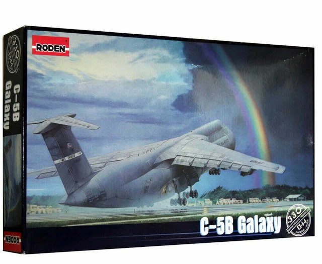 LOCKHEED C-5B GALAXY Transport Aircraft 1/144 Scale Plastic Model Kit ...