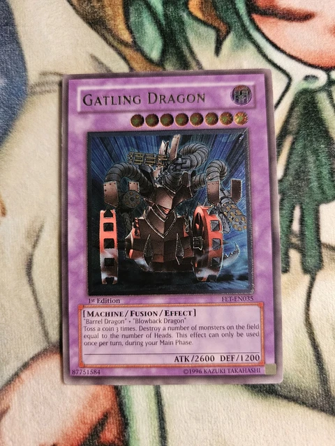 YUGIOH GATLING DRAGON FET-EN035 Ultimate Rare 1ère édition LP EUR 9,67 ...