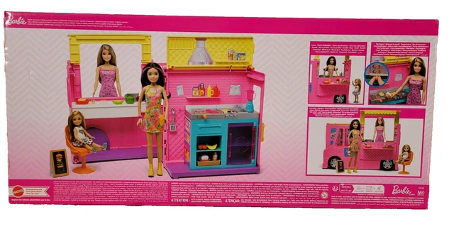 BARBIE FOOD TRUCK Playset with 3 Dolls £42.30 - PicClick UK