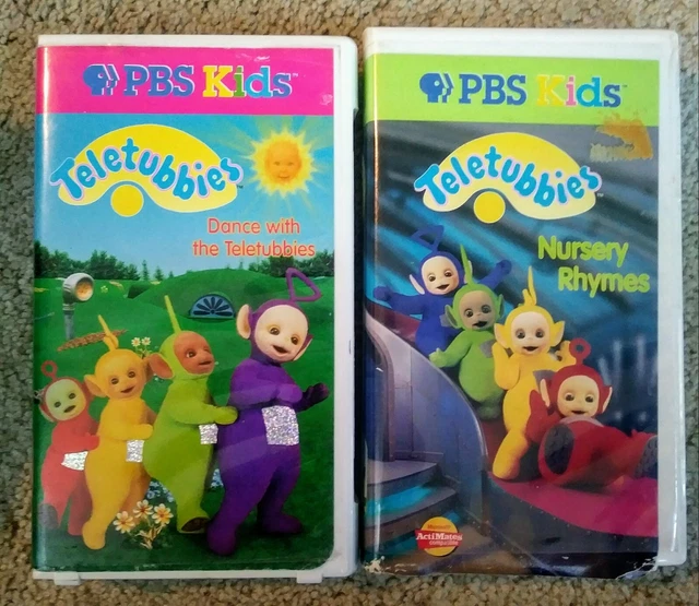 PBS KIDS TELETUBBIES Lot of 2 VHS Vol 2 and 3 Dance With and Nursery ...