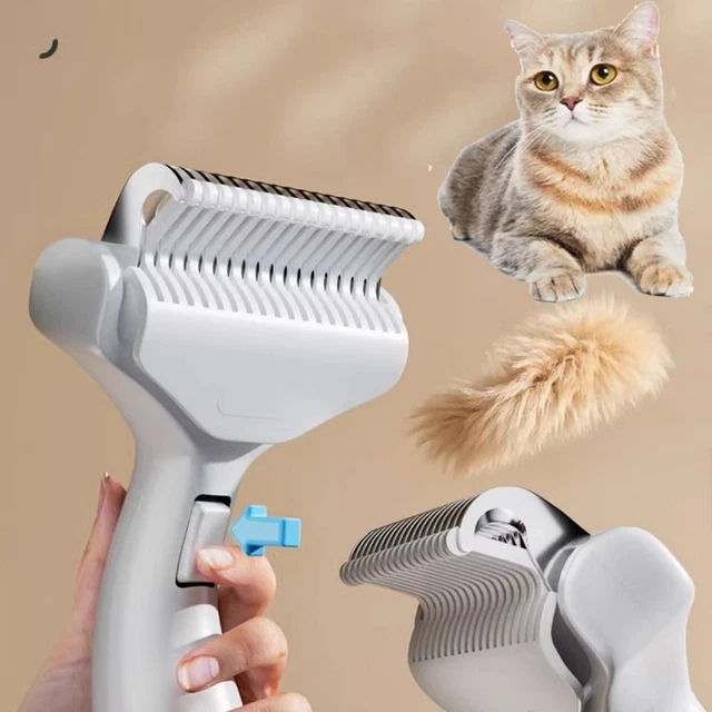 SKIN FRIENDLY PET Dematting Comb Widened Cutters Cat Undercoat Remover ...