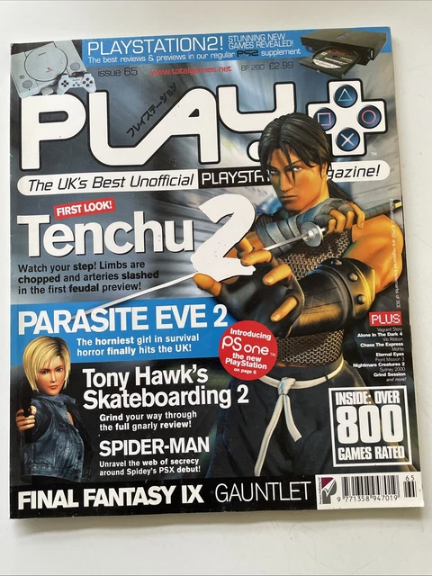 PLAY THE UK’S Best Unofficial PlayStation Magazine Issue 65. 2000. PS2 ...