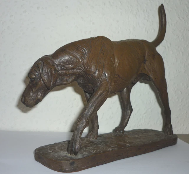 FIGUR HUND JAGDHUND FOXHOUND signiert Doris Lindner EUR 9,99 - PicClick DE