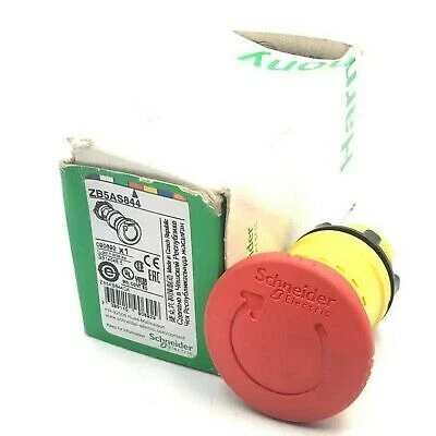 SCHNEIDER ELECTRIC ZB5AS844 EMERGENCY STOP SCRAM PUSH BUTTON SWITCH ...