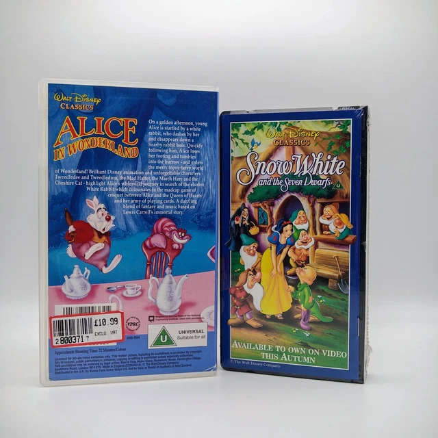 ALICE IN WONDERLAND VHS New and Sealed Video Tape Walt Disney Classics (1951) £12.50 - PicClick UK