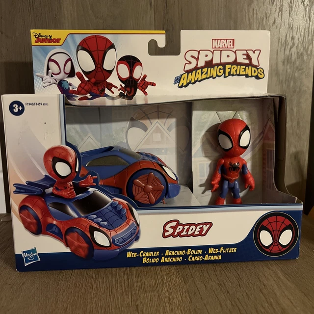 FIGURINE VÉHICULE MARVEL Spidey And His Amazing Friends Change N Go Web ...