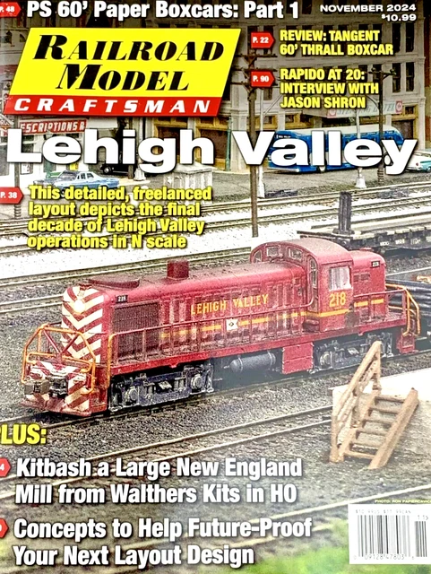 RAILROAD MODEL CRAFTSMAN Magazine | November 2024 | Lehigh Valley EUR ...