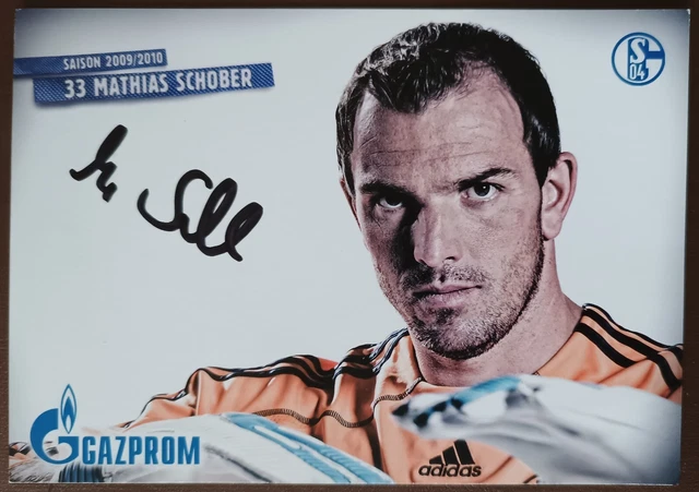 MATHIAS SCHOBER FC Schalke 04 handsignierte Autogrammkarte AK Saison ...