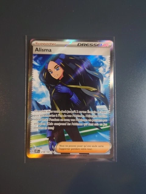 CARTE POKÉMON ALISMA FULL ART SECRETE 218/197 - Flammes Obsidiennes ...