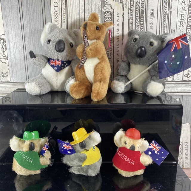 VINTAGE AUSTRALIAN OZ Koala Clip On Clippy Hugger Souvenir Mascot Mini ...