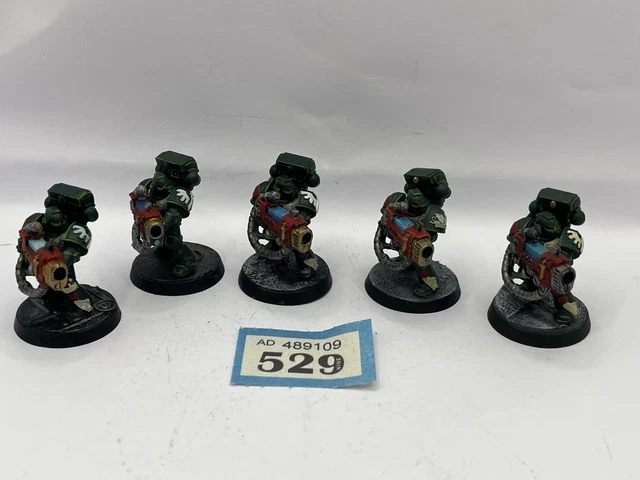 WARHAMMER 40K SPACE Marine Devastator Squad: Dark Angels Well Painted £ ...