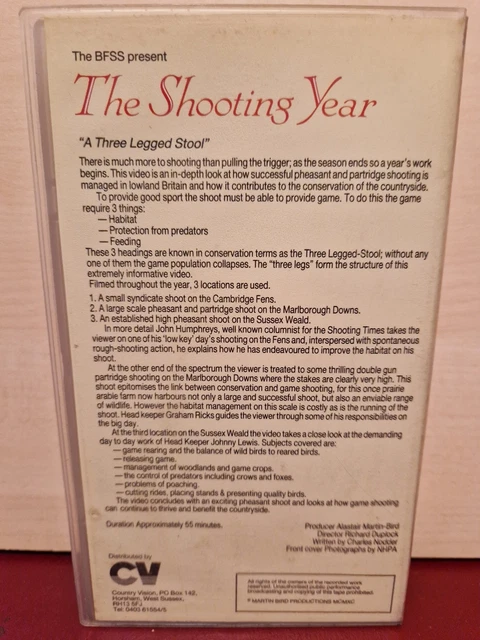THE SHOOTING YEAR - BFSS - PAL VHS Video Tape (T222) £9.99 - PicClick UK