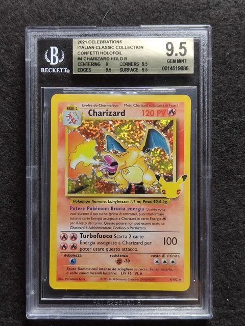 CHARIZARD HOLO 25TH celebrations Pokemon card english version BGS 9.5 ...