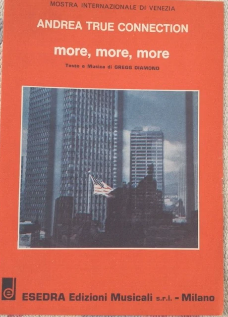 ANDREA TRUE CONNECTION More More More Spartito Sheet Music 1977 EUR 9 ...